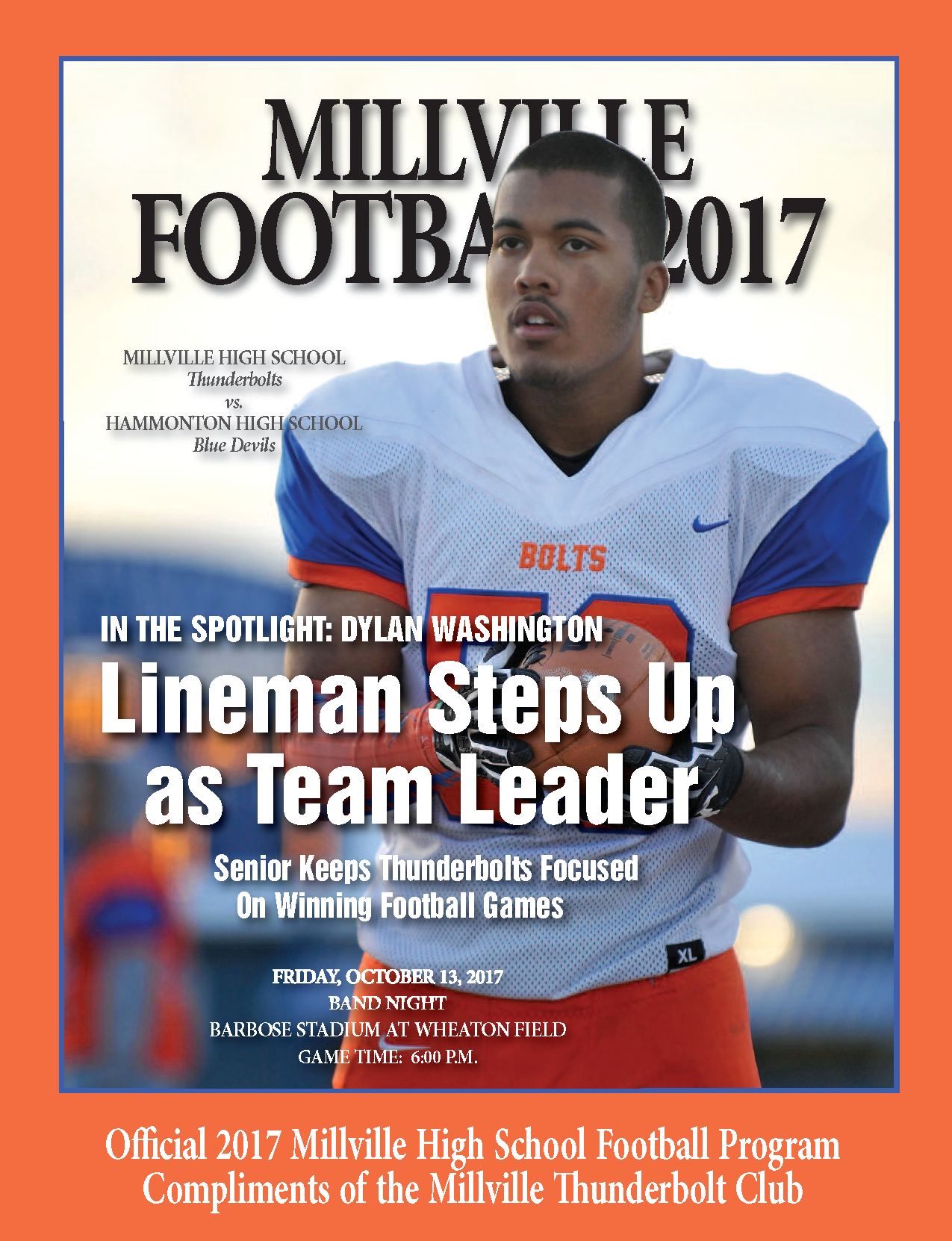 T-Bolt Sports Program Book - Millville Thunderbolt Club